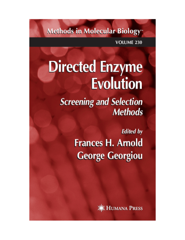 (PDF) Directed enzyme evolution