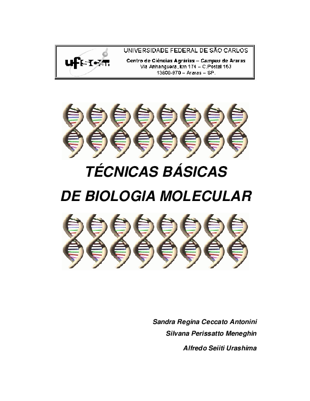 (PDF) TÉCNICAS BÁSICAS DE BIOLOGIA MOLECULAR