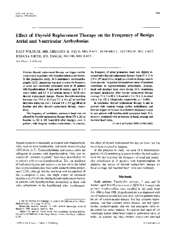 (PDF) Effect of thyroid replacement therapy on the frequency of benign ...