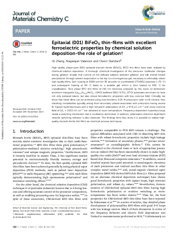 (PDF) Ferroelectric properties and dielectric responses of multiferroic ...