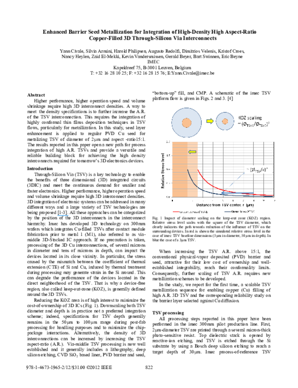 (PDF) Enhanced barrier seed metallization for integration of high ...