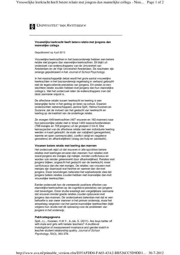 (PDF) Are boys better off with male and girls with female teachers? A ...