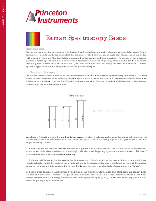 (PDF) Raman Spectroscopy Basics - Application Note