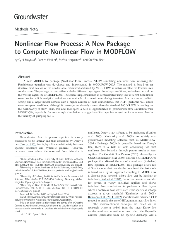 (PDF) Nonlinear Flow Process: A New Package to Compute Nonlinear Flow ...