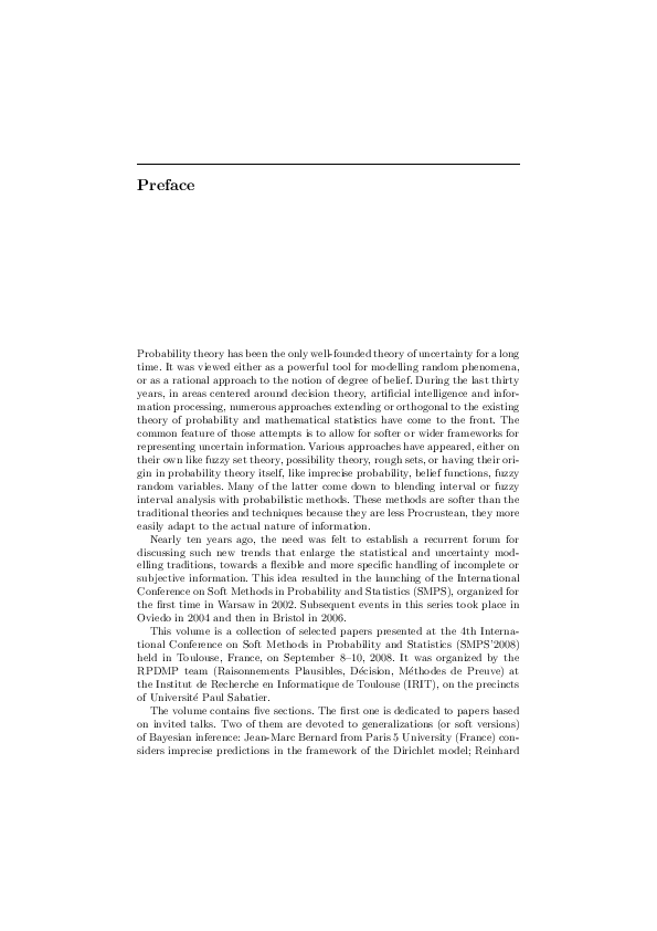 (PDF) Soft Methods for Handling Variability and Imprecision