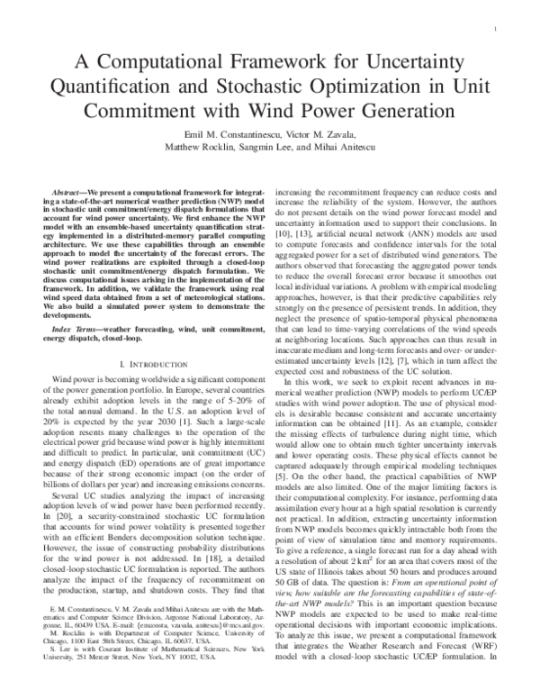 (PDF) A Computational Framework for Uncertainty Quantification and Stochastic Optimization in ...