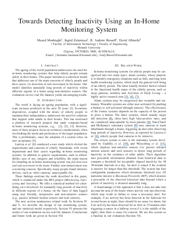 (PDF) Towards detecting inactivity using an in-home monitoring system ...