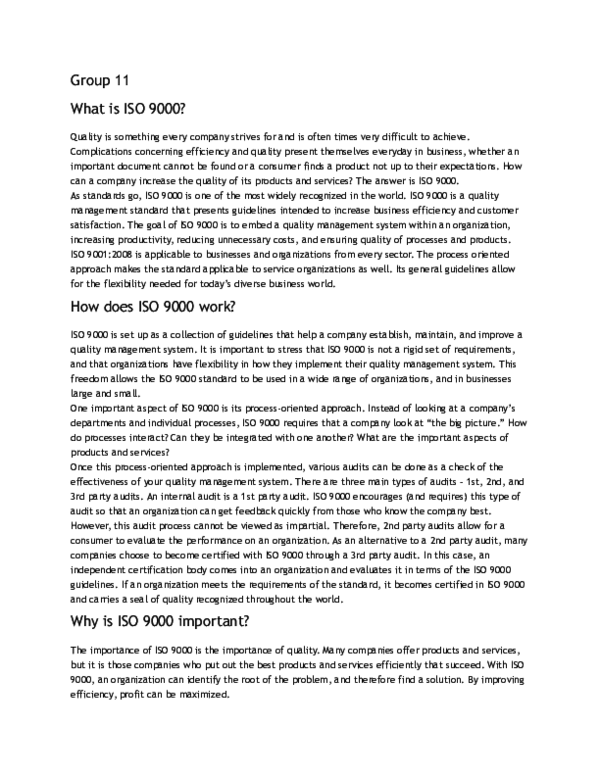 (DOC) ISO 9000 - Document