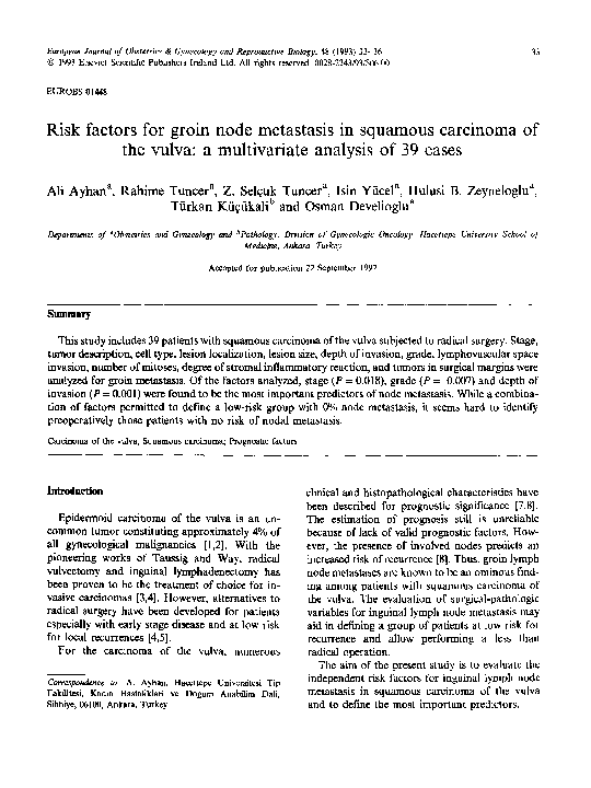 (PDF) The role of preoperative computerized tomography (CT) scan of the ...