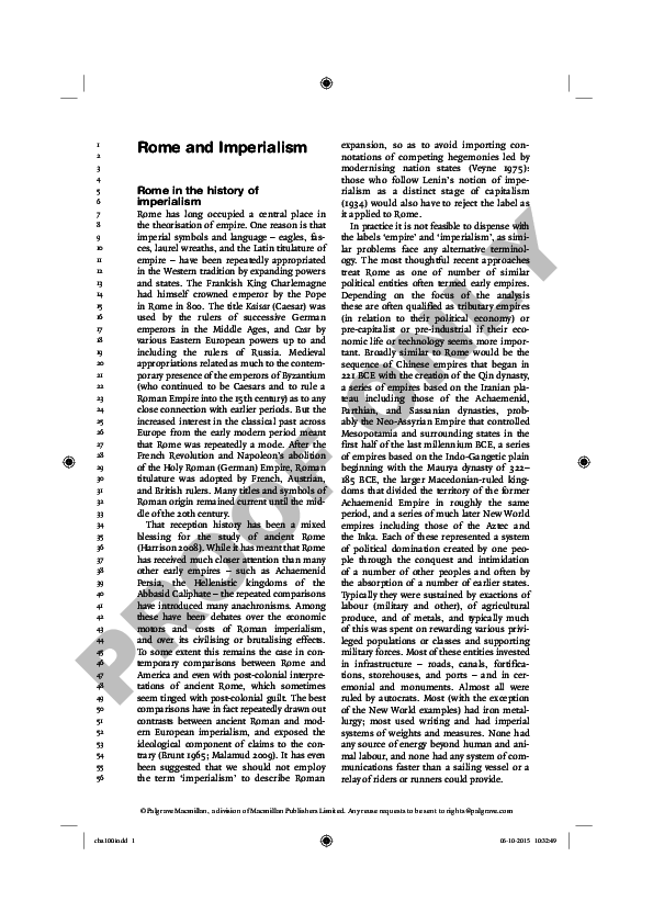 Imperialism British Empire Rome History in Brief: Cutting the British ...