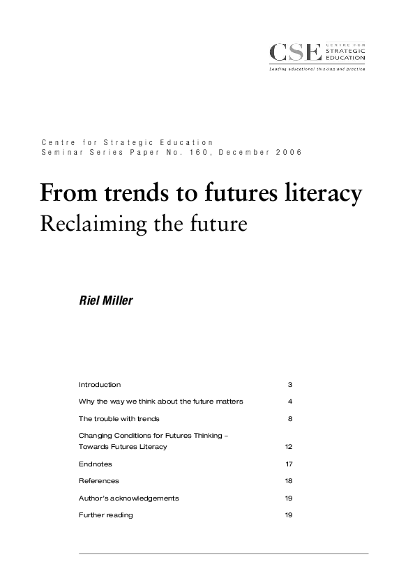 From trends to futures literacy