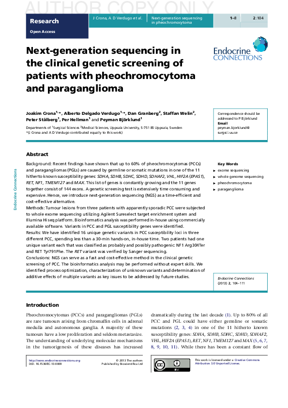 (PDF) Next-generation sequencing in the clinical genetic screening of patients with ...