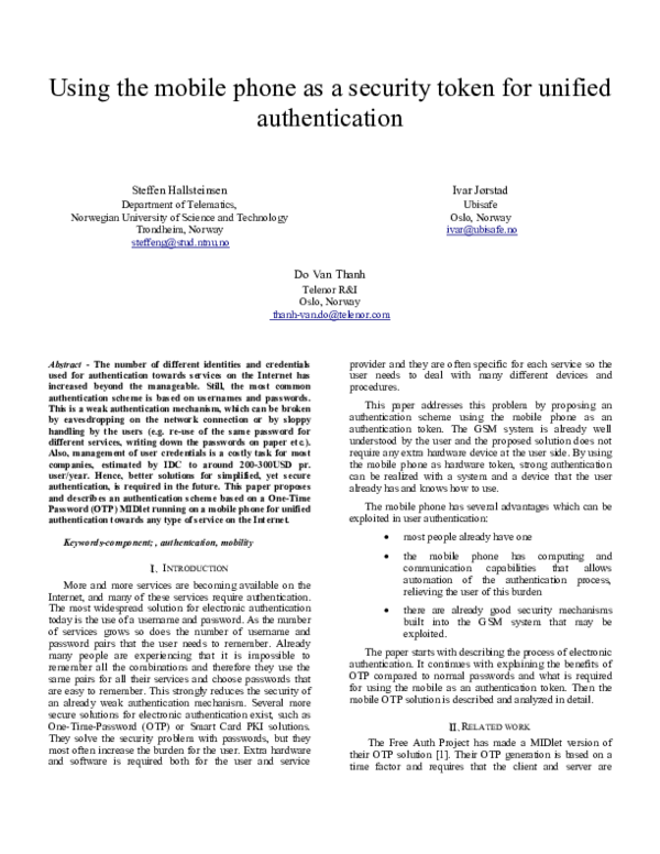 authentification par token