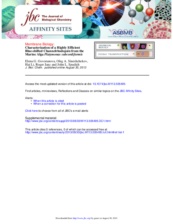 (PDF) Characterization of a Highly Efficient Blue-shifted ...
