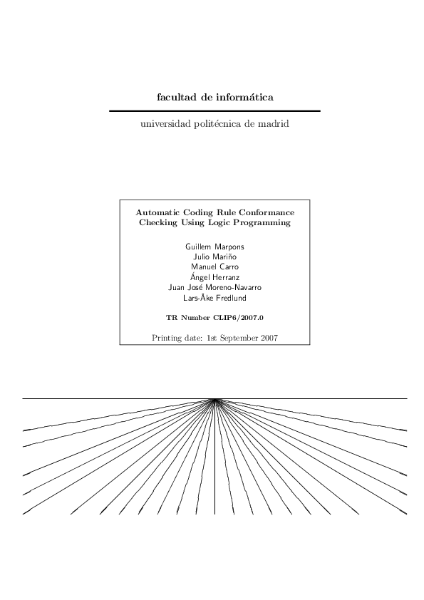 (PDF) Automatic Coding Rule Conformance Checking Using Logic Programming