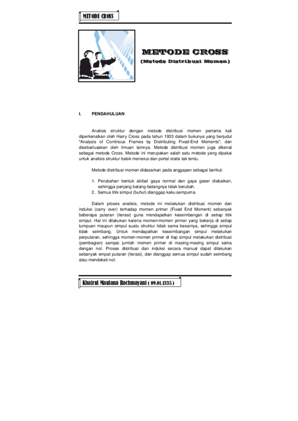 (PDF) Metode Cross