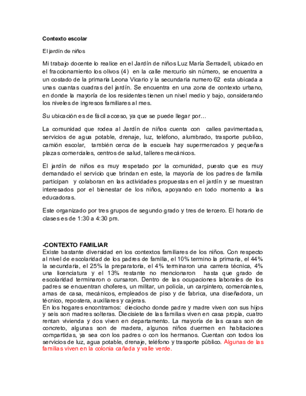 (DOC) EJEMPLO CONTEXTO ESCOLAR