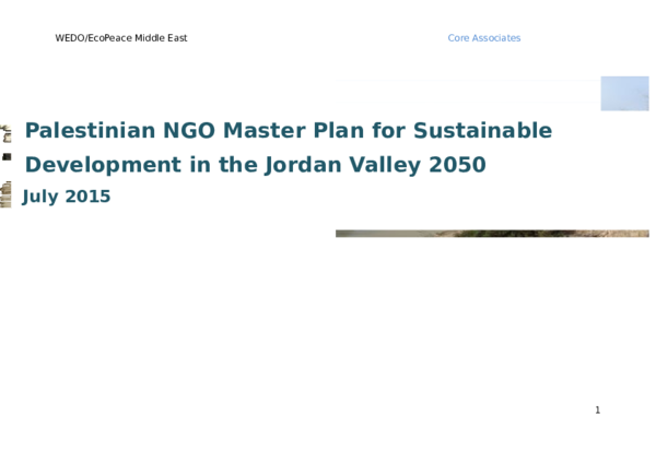 (DOC) Palestinian NGO Master Plan for Sustainable Development in the ...
