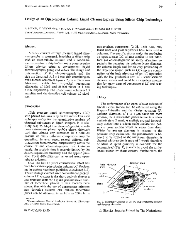 (PDF) Design of an open-tubular column liquid chromatograph using ...