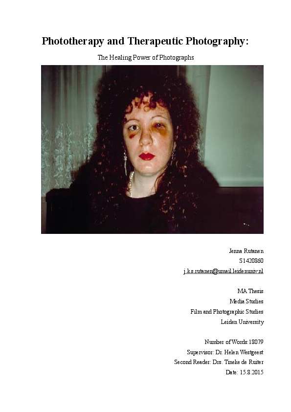 (DOC) Phototherapy and Therapeutic Photography - The Healing Power of ...