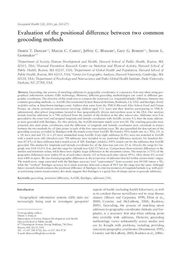 (PDF) Evaluation of the positional difference between two common ...