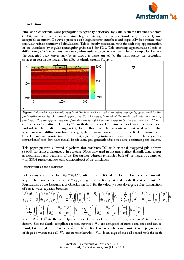 (PDF) Stable discontinuous staggered grid in the finite-difference modelling of seismic motion ...