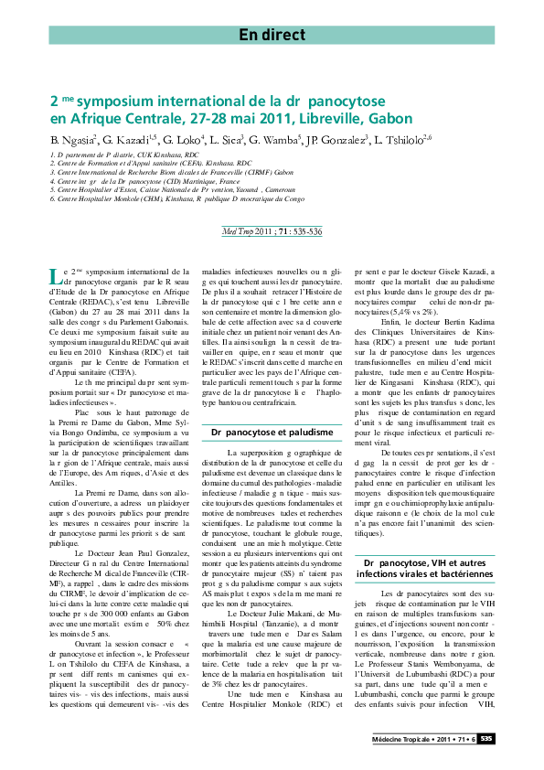 Questions La Drépanocytose