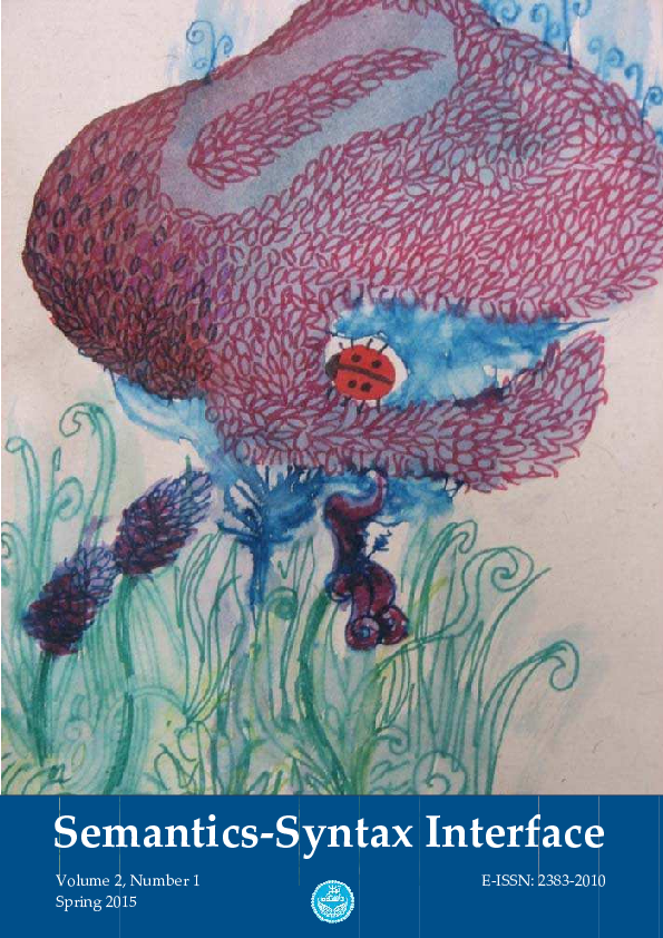 (PDF) Semantics-Syntax Interface (Spring 2015)