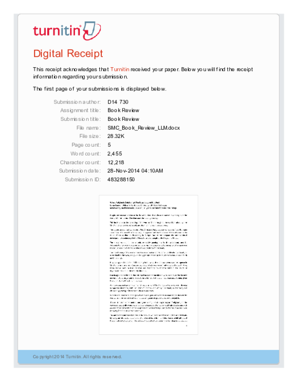 (PDF) Receipt Book Review | David Agard - Academia.edu