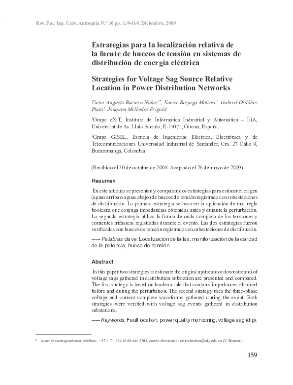 (PDF) Strategies for Voltage Sag Source Relative Location in Power Distribution Networks ...