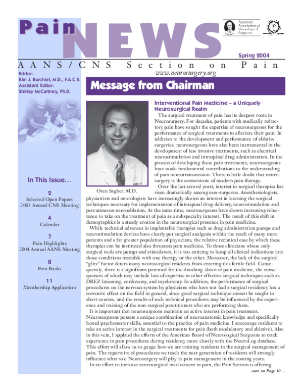 (PDF) M Sam Eljamel, DR AVINASH HARIDAS, The Efficacy of Surgery in ...