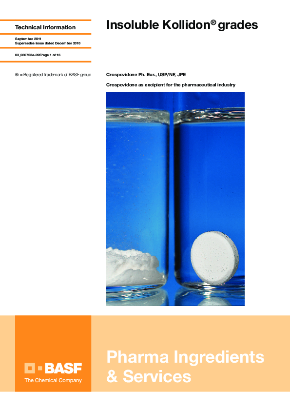 03 030753e Insoluble Kollidon grades