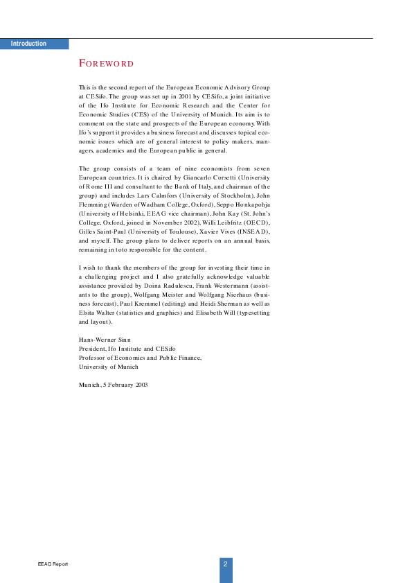 (PDF) Introduction: Foreword, Executive Summary