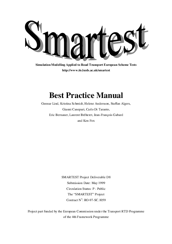 (PDF) Best Practice Manual