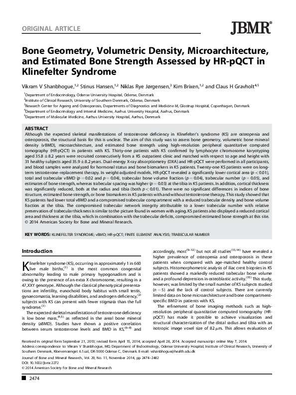 (PDF) Bone Geometry, Volumetric Density, Microarchitecture and ...