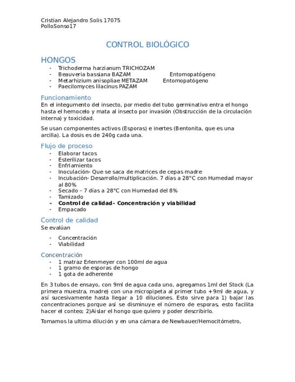 (DOC) CONTROL BIOLOGICO Hongos