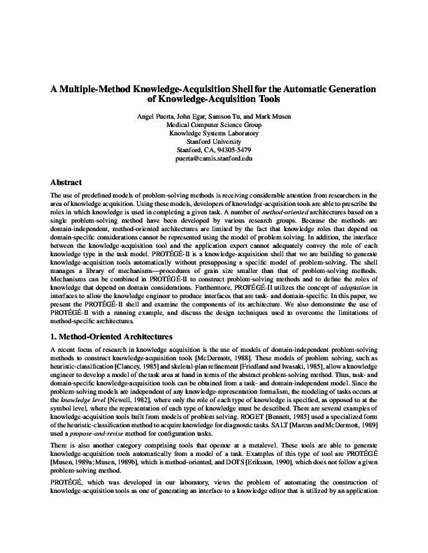 (PDF) A multiple-method knowledge-acquisition shell for the automatic ...