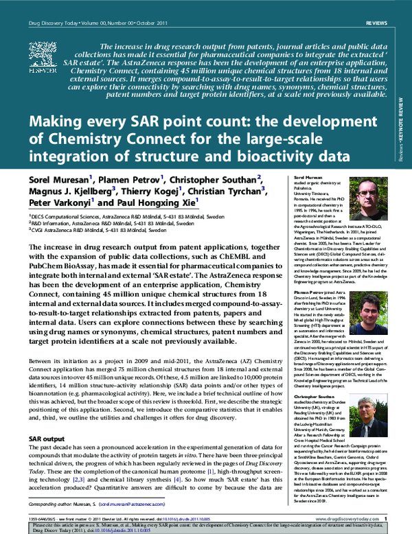 (PDF) Making every SAR point count: the development of Chemistry ...