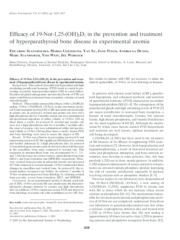 PDF Efficacy Of 19 Nor 1 25 OH 2D2 In The Prevention And Treatment pdf-efficacy-of-19-nor-1-25-oh-2d2-in-the-prevention-and-treatment