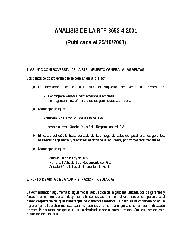 (DOC) ANALISIS DE LA RTF 8653