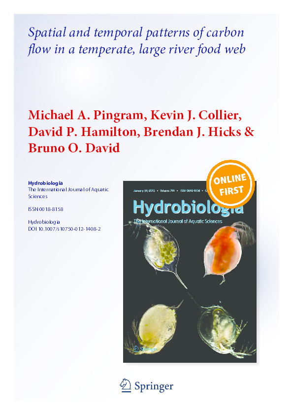 (PDF) Spatial and temporal patterns of carbon flow in a temperate, large river food web
