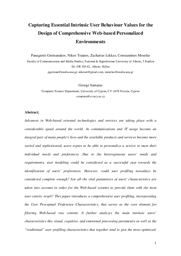 (PDF) Capturing essential intrinsic user behaviour values for the design of comprehensive web ...