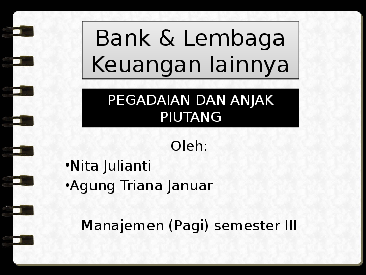 (PPT) BLKL pegadaian dan anjak piutang ppt