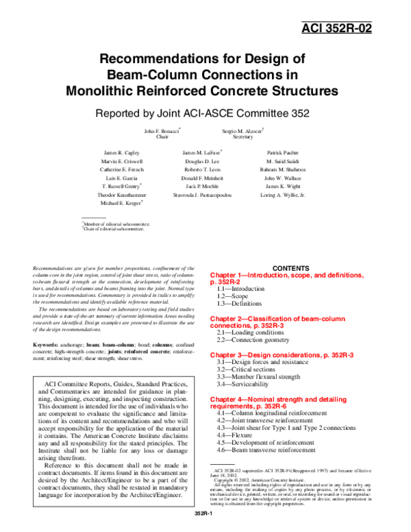 (PDF) Recommendations for Design of Beam Column Connections in ...