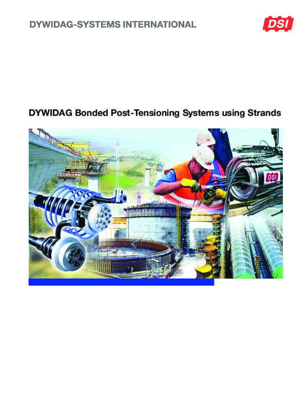 (PDF) Bonded Post Tension Systems using Strands