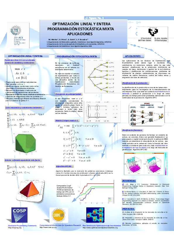 (PDF) OPTIMIZACIÓN LINEAL Y ENTERA PROGRAMACIÓN ESTOCÁSTICA MIXTA ...
