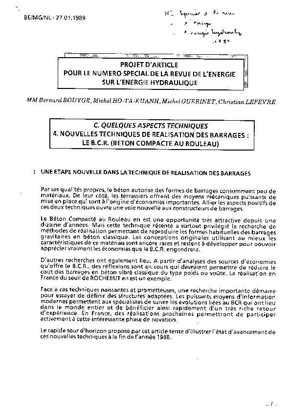 Realisation d'une préface