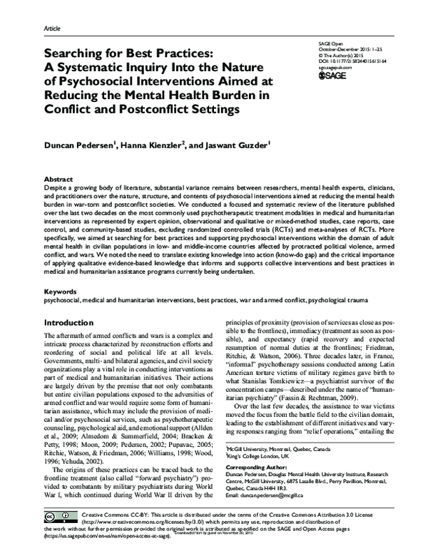 (PDF) Searching for Best Practices: A Systematic Inquiry Into the ...