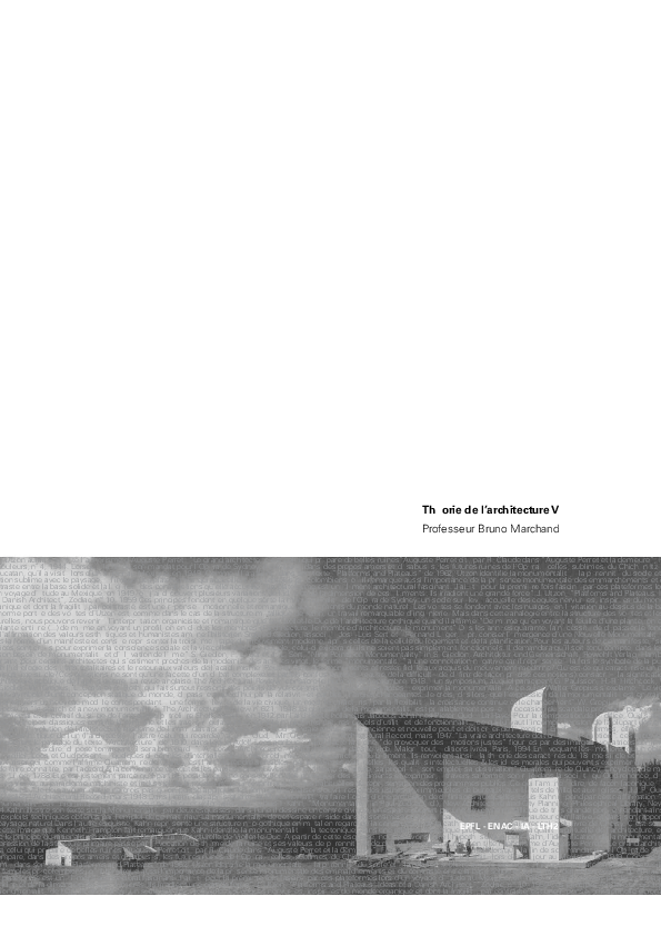 (PDF) Theorie de l architecture