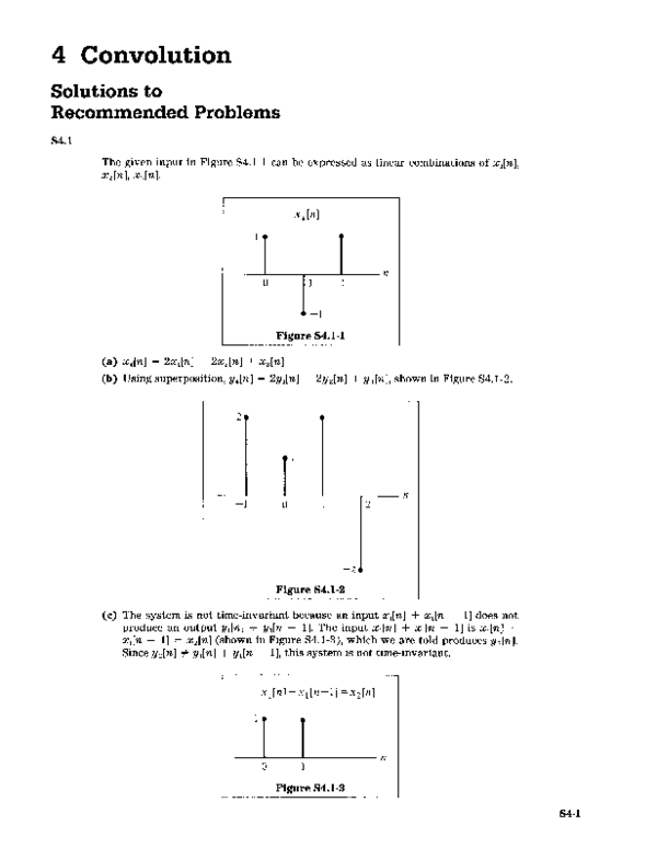 (PDF) Problem set solution 4: Convolution